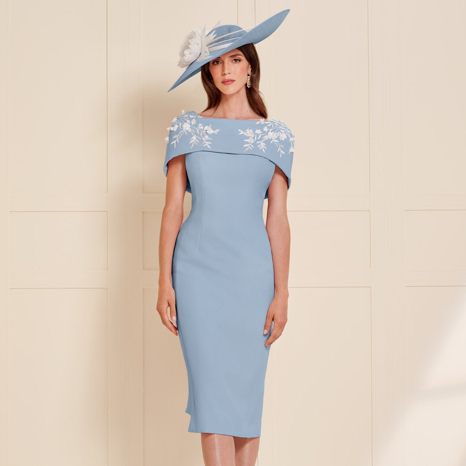 John Charles 66503 Ice Blue Dress – Nigel Rayment Boutique