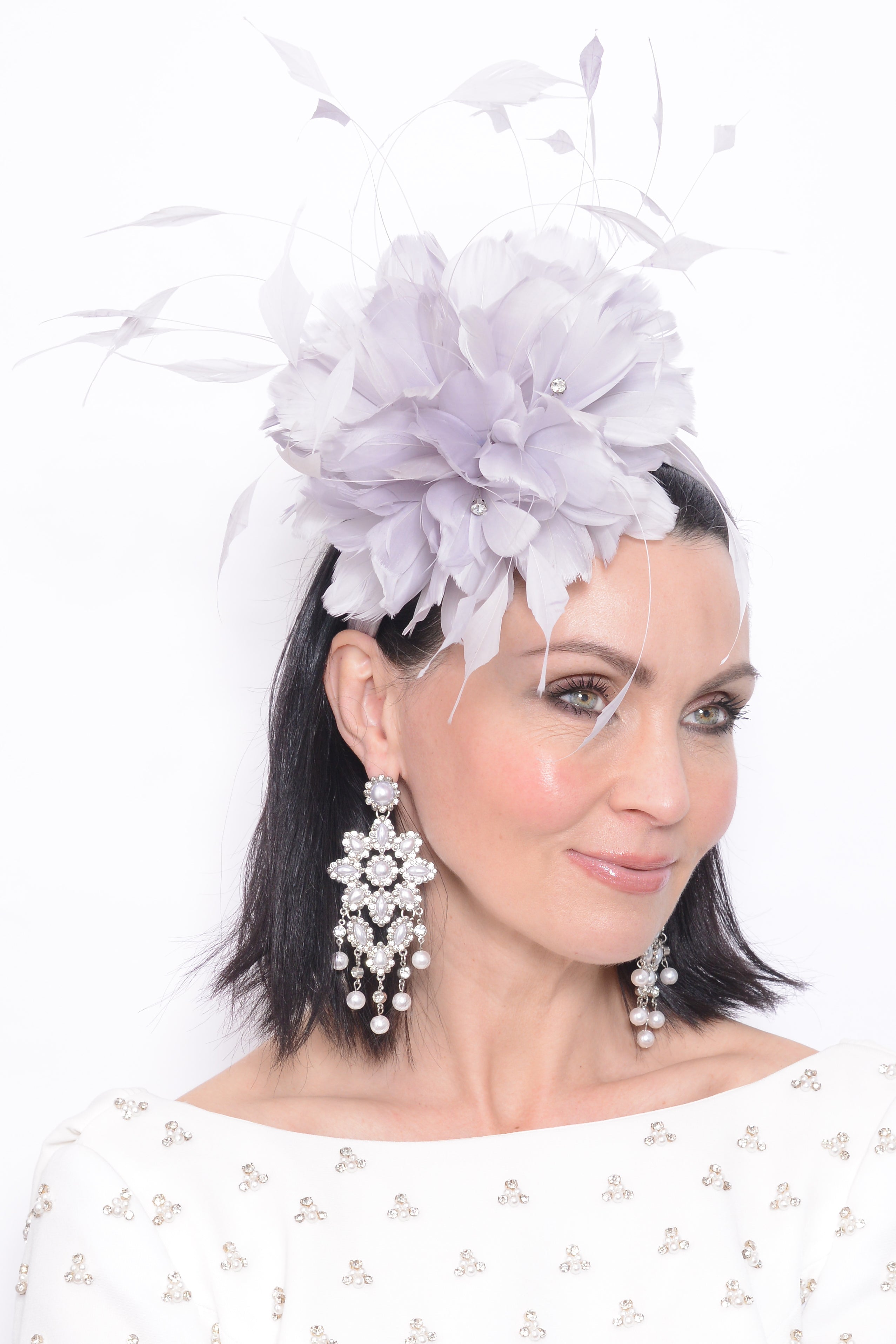 Snoxell Gwyther 1109 Silver Wedding Hat – Nigel Rayment Boutique