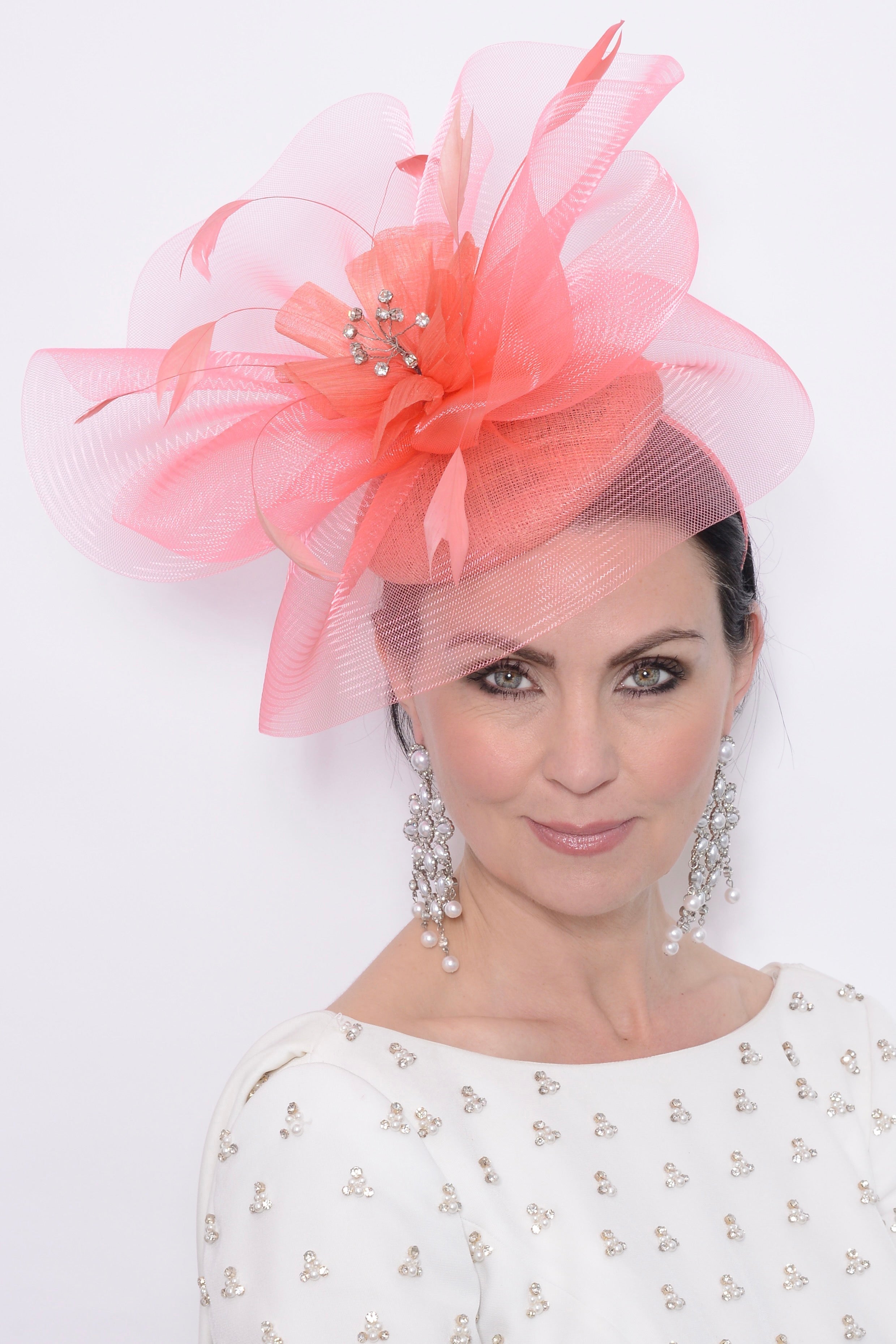 Snoxell Gwyther 2045 Coral Wedding Hat – Nigel Rayment Boutique