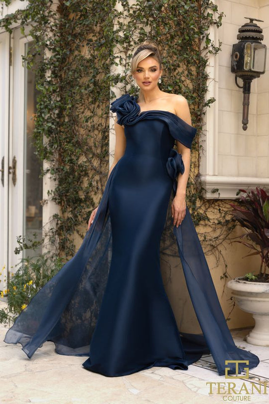 Terani Couture 242M3342 NAVY – Nigel Rayment Boutique