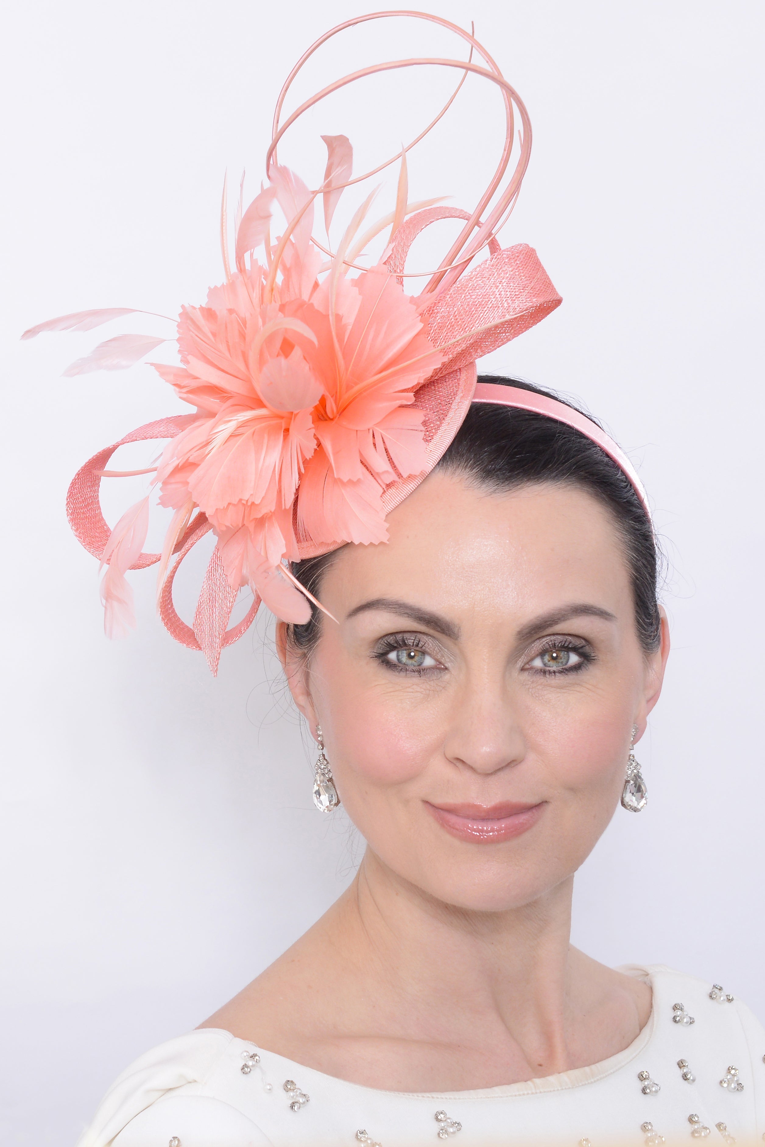 The Niche Collection 23004 Apricot Wedding Hat – Nigel Rayment Boutique